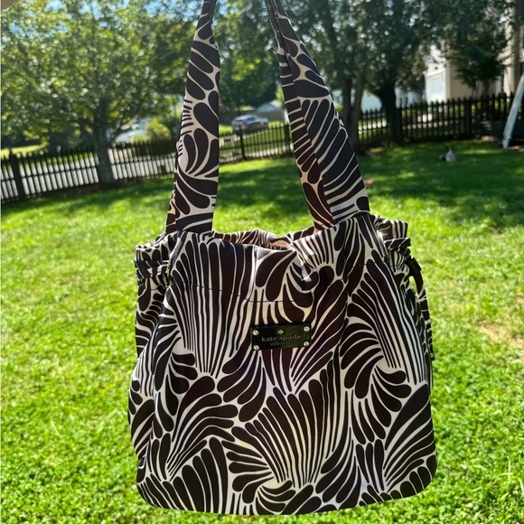 kate spade | Bags | Kate Spade New York Black White Handbag With A ...
